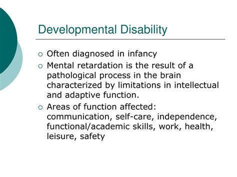 Ppt Developmental Disabilities And Pervasive Developmental Disorders