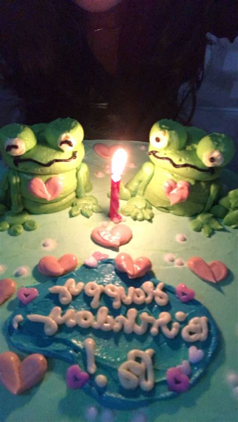 Frog Cake Frog Cakes Cake Birthday Candles