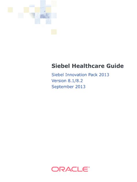 fillable online siebel healthcare guide oracle documentation fax