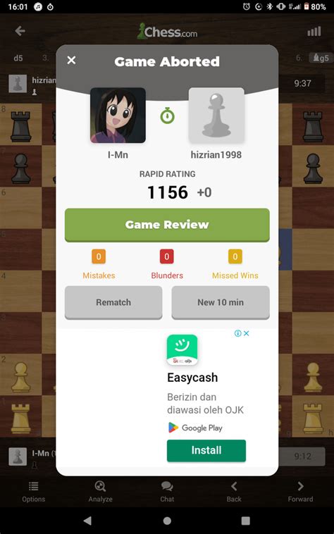 Game Suddenly Got Aborted After 6 Move What Happened Rchessbeginners