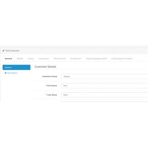 Opencart Unique Customer Shipping Method