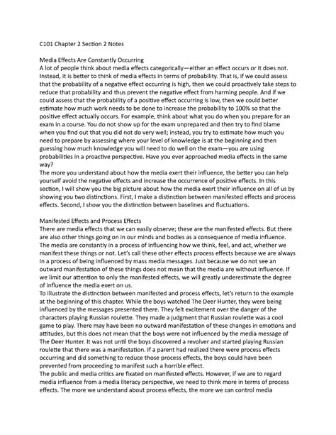 C Chapter Section Notes C Chapter Section Notes Media