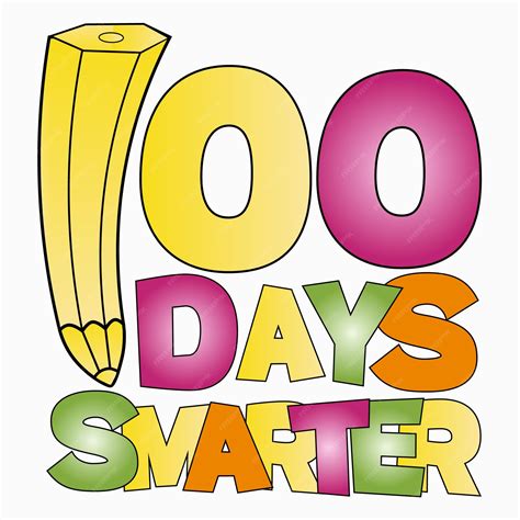 100 Días Más Inteligentes Felices 100 Días De Diseño De Camiseta