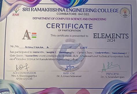 Nishothana A On Linkedin Technicalsymposium Quizquest Cipherchase