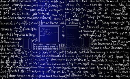Beautiful Technical Seamless Pattern With Programming Code Plots And Schemes You Can Use Any