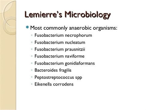 Lemierres Syndrome