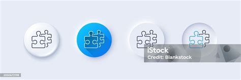 퍼즐 조각 선 아이콘입니다 퍼즐 게임 챌린지 표시입니다 선 아이콘 벡터 0명에 대한 스톡 벡터 아트 및 기타 이미지 0명