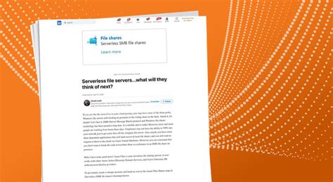 How To Create Serverless File Sharing With Azure Files