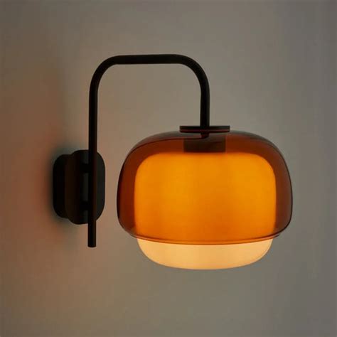 Modern Round Shade Coloured Glass Wall Sconce Lucialiving Lucia Living