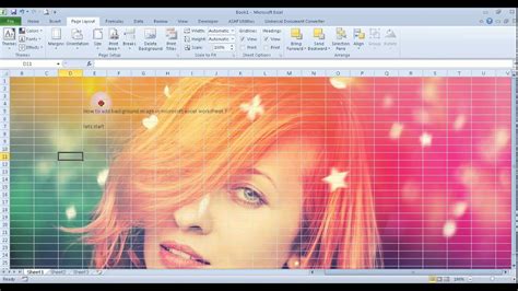 how to add background text in excel cell design talk