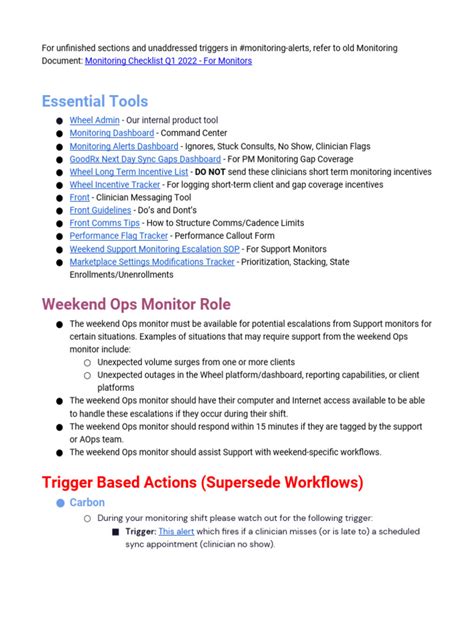 Monitoring Workflow Current Pdf