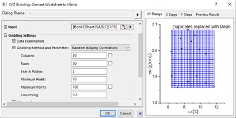 Recommended configuration for converting data into a matrix network í Download Scientific