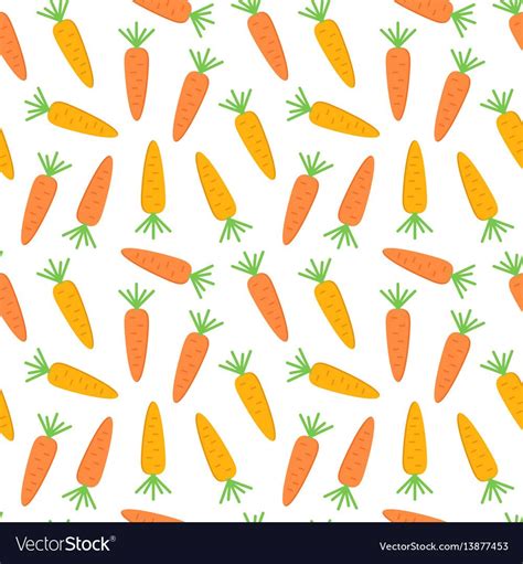 Flat Design Carrot Seamless Pattern Background Vector Image On VectorStock Vector Background