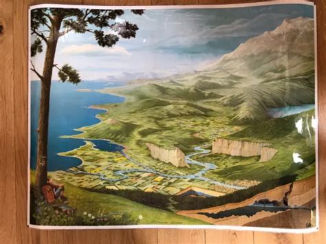 ANCIENNE AFFICHE PÉDAGOGIQUE scolaire CELDA Le cycle de l eau 67X87