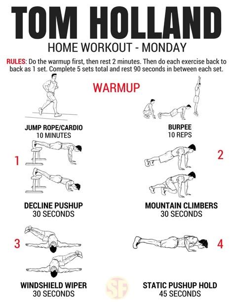 Tom Holland Workout