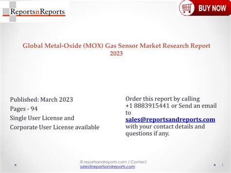 Ppt Metal Oxide Mox Gas Sensor Market Trend 2023 Powerpoint