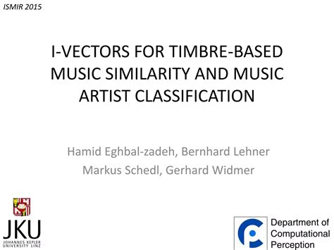 i vectors for timbre based music similarity and music artist