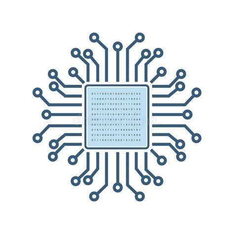 Artificial Intelligence Circuit System In Lines Style Ai Circuit Line
