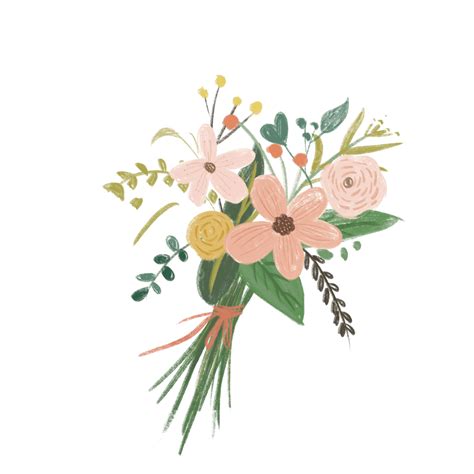 발렌타인 부케 일러스트 발렌타인 데이 꽃들 꽃다발 Png 일러스트 및 Psd 이미지 무료 다운로드 Pngtree