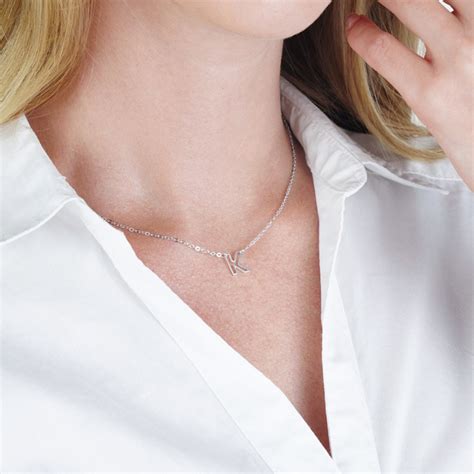 Personalized Dainty Initial Necklace Birthday T Getnamenecklace