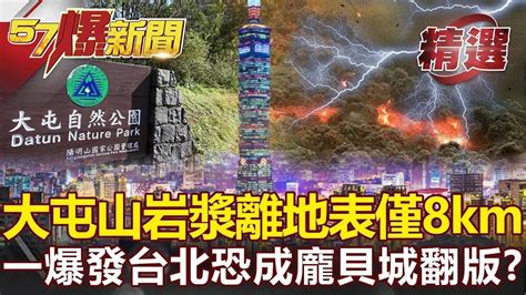 【台灣搜奇】大屯火山岩漿庫離地表僅8公里！一旦爆發台北恐成「龐貝城」翻版？！ 馬西屏【57爆新聞 精選】 Youtube