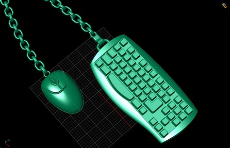 Keyboard And Mouse 3d Model 3d Printable Cgtrader