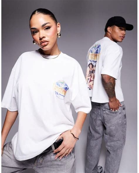 Asos Unisex Boxy Oversized Licensed T Shirt With The Spice Girls Spice