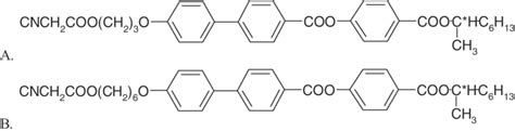 The Molecular Structure Of Mixture Components A And B Download Scientific Diagram