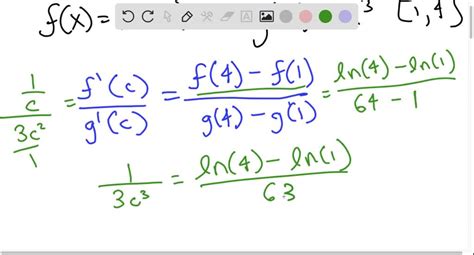 Solvedapply The Extended Mean Value Theorem To The Functions F And G On The Given Interval