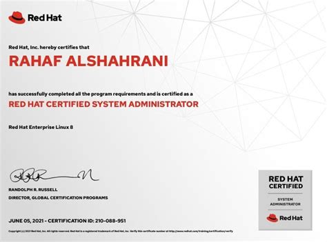Redhatlinux Certifications Linuxadministrator Rahaf Alshahrani 28 Comments