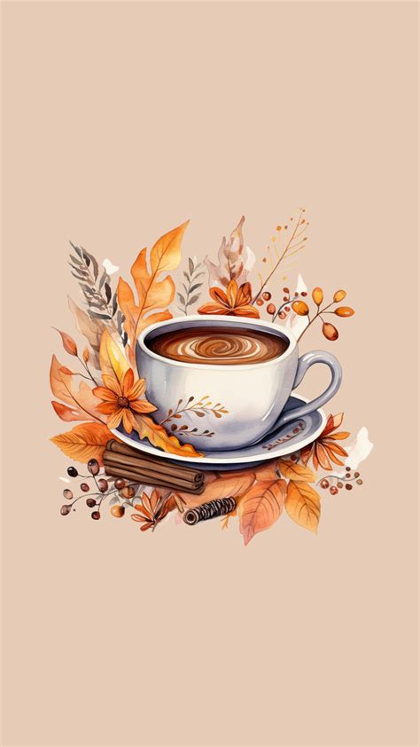 Fall Aesthetic Iphone Wallpapers Coffee Lock Screen Fall