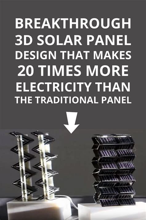Generate 20 Times More Electricity With This 3d Solar Panel Artofit