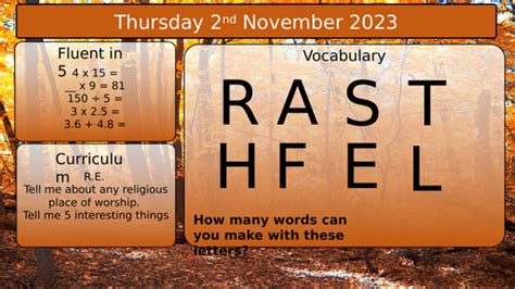 Year 5 Target Time Morning Starters 32 Days Teaching Resources