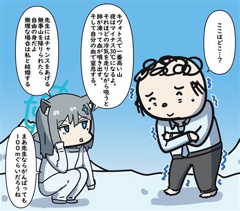 シロコ「シロコと先生はなかよし 」おむらいぬの漫画