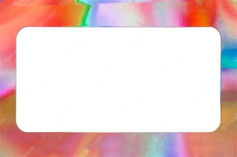 Premium Photo Colorful Holographic Frame