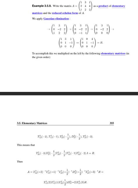 Solved Example 359 Write The Matrix A⎝⎛121342142⎠⎞ As A