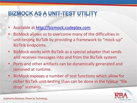 Ppt Unit Testing Biztalk Powerpoint Presentation Free Download Id2004983