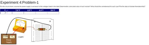 Solved Experiment 4 Problem 1 Chegg