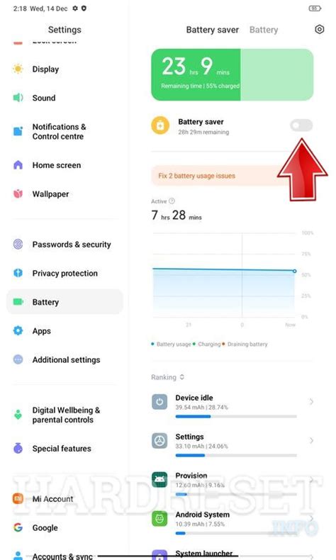 How To Turn On And Turn Off Power Saving Mode On XIAOMI Redmi Pad HardReset Info