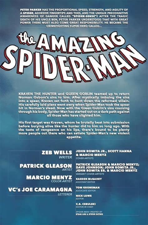 Amazing Spider Man 34 Preview Are You Spider Mans Latest Victim