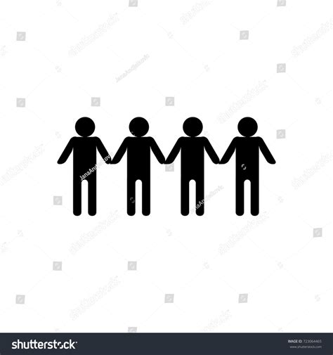 Man Holding Hands Iconvector Vector De Stock Libre De Regalías