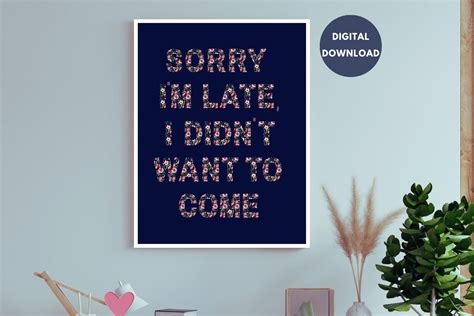 Funny Printable Wall Art Digital Wallpaper Graphics ~ Creative Market