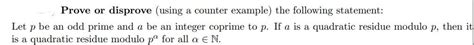 solved prove or disprove using a counter example the