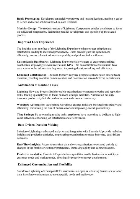 Enhancing Productivity Through Salesforce Lightning Development Pdf