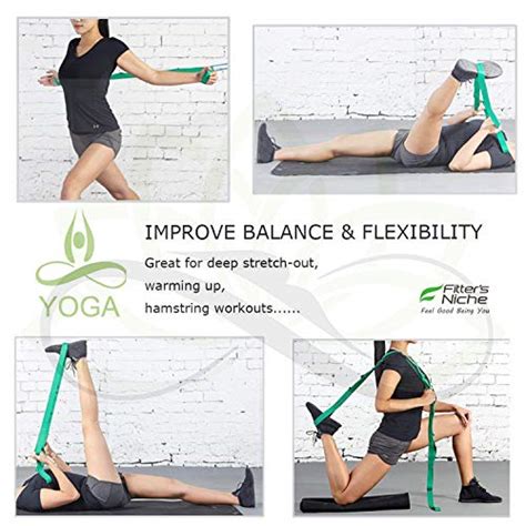 Fitter S Niche Yoga Stretch Strap Non Elastic Exercise Band With 10