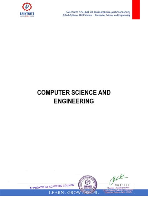 b tech fourth year syllabus cse 2020 scheme pdf computers