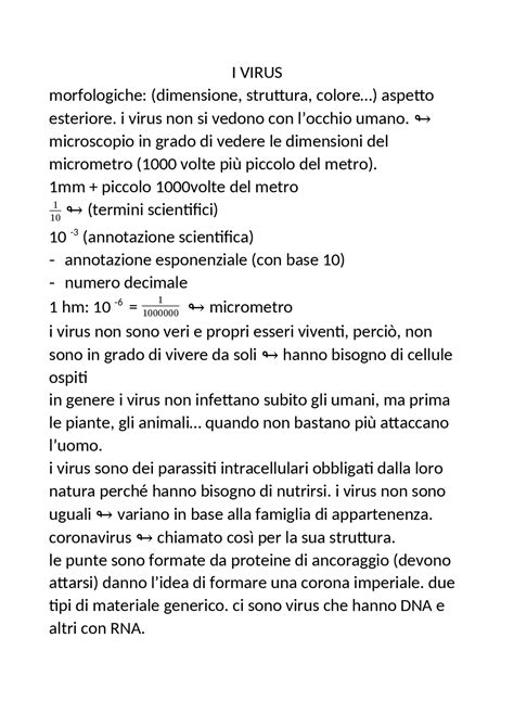 Appunti Sui Virus E Docsity