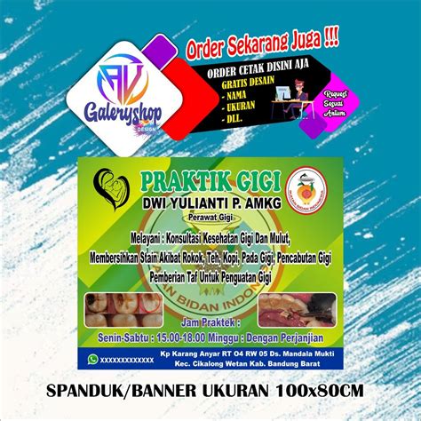Jual Mmt Spanduk Banner Praktek Dokter Gigi Bidan Perawat Apotek