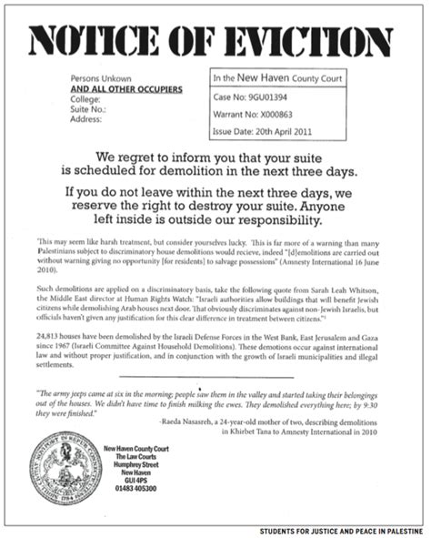 Free Printable Texas Eviction Notice Template