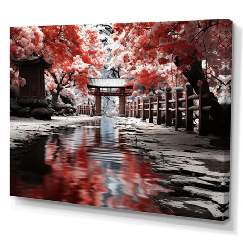 Red Barrel Studio® Japon Art Red Torii Gate Ii Wayfair Canada